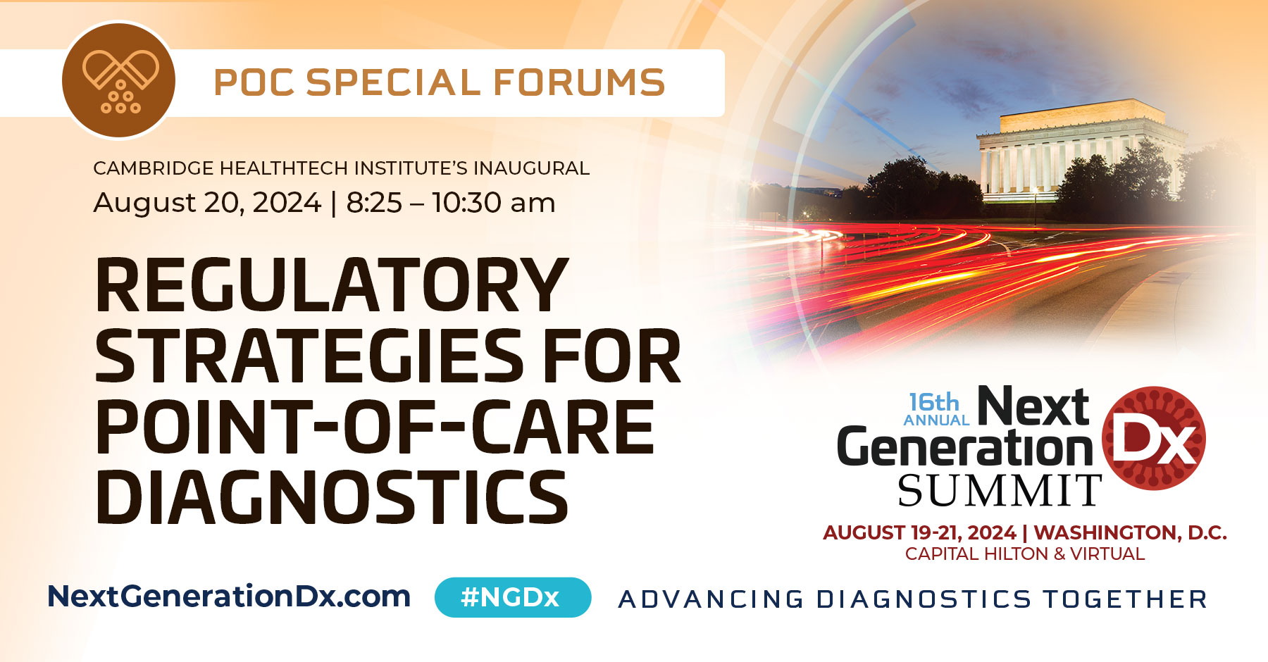 Regulatory Strategies for POC Diagnostics | Next Generation Dx Summit | August 19-21
